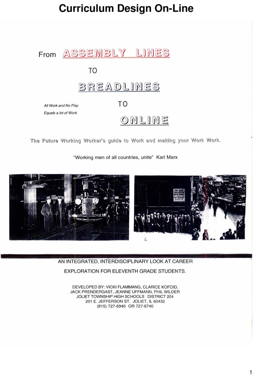 Careers. From Assembly Lines to Breadlines to OnLine. – RogerTaylor.com