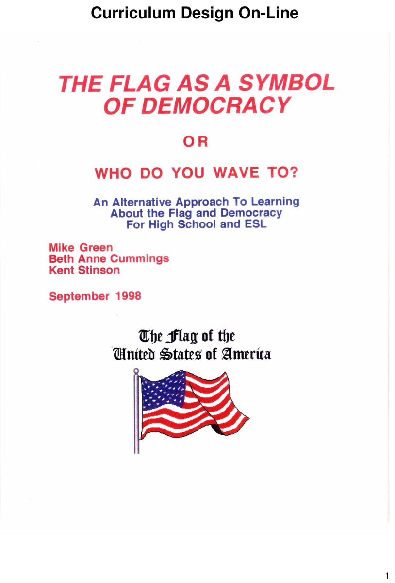 The Flag As A Symbol of Democracy or Who Do You Wave To? – RogerTaylor.com